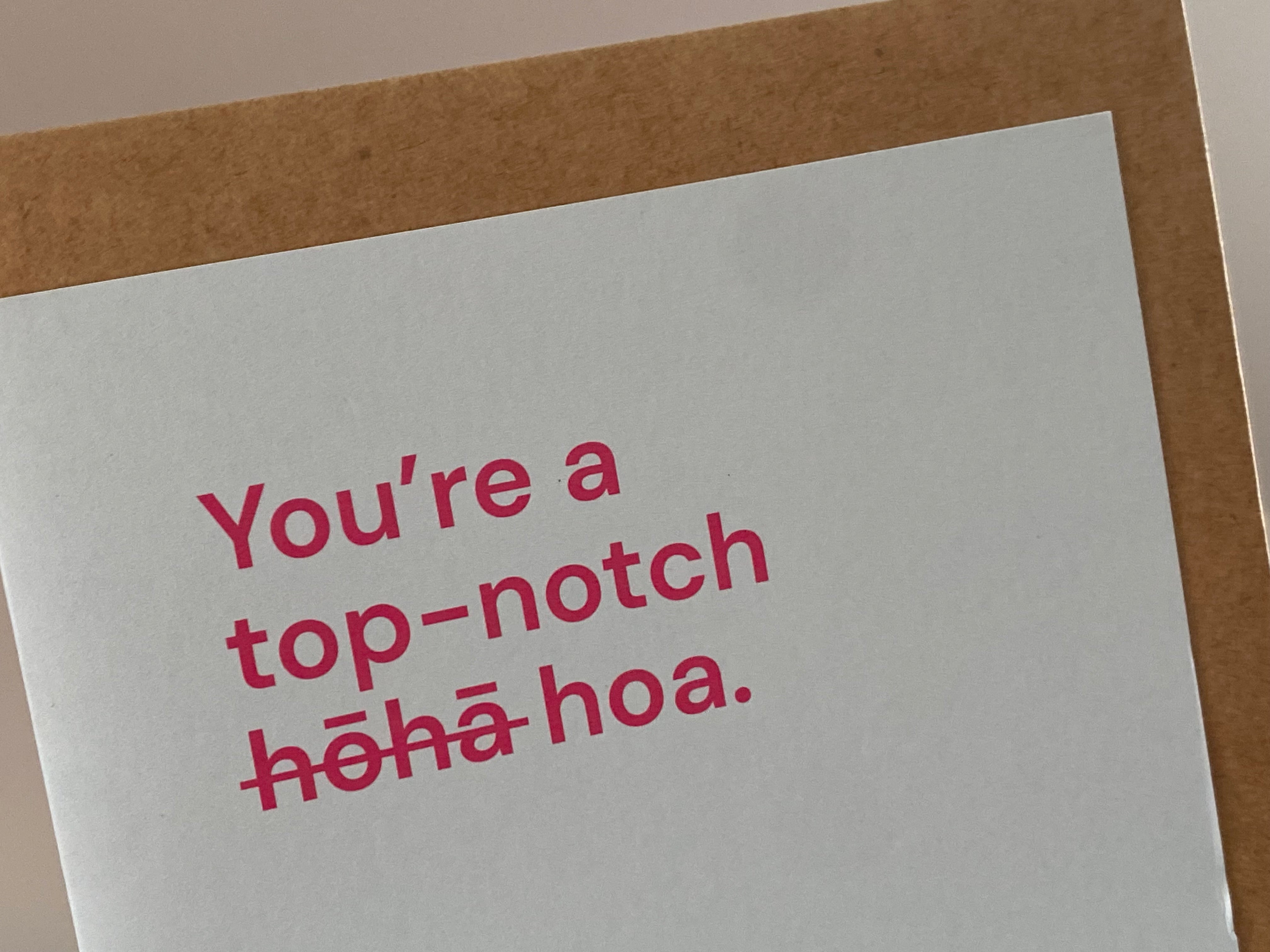 Card - Top Notch Hoa – HAPA
