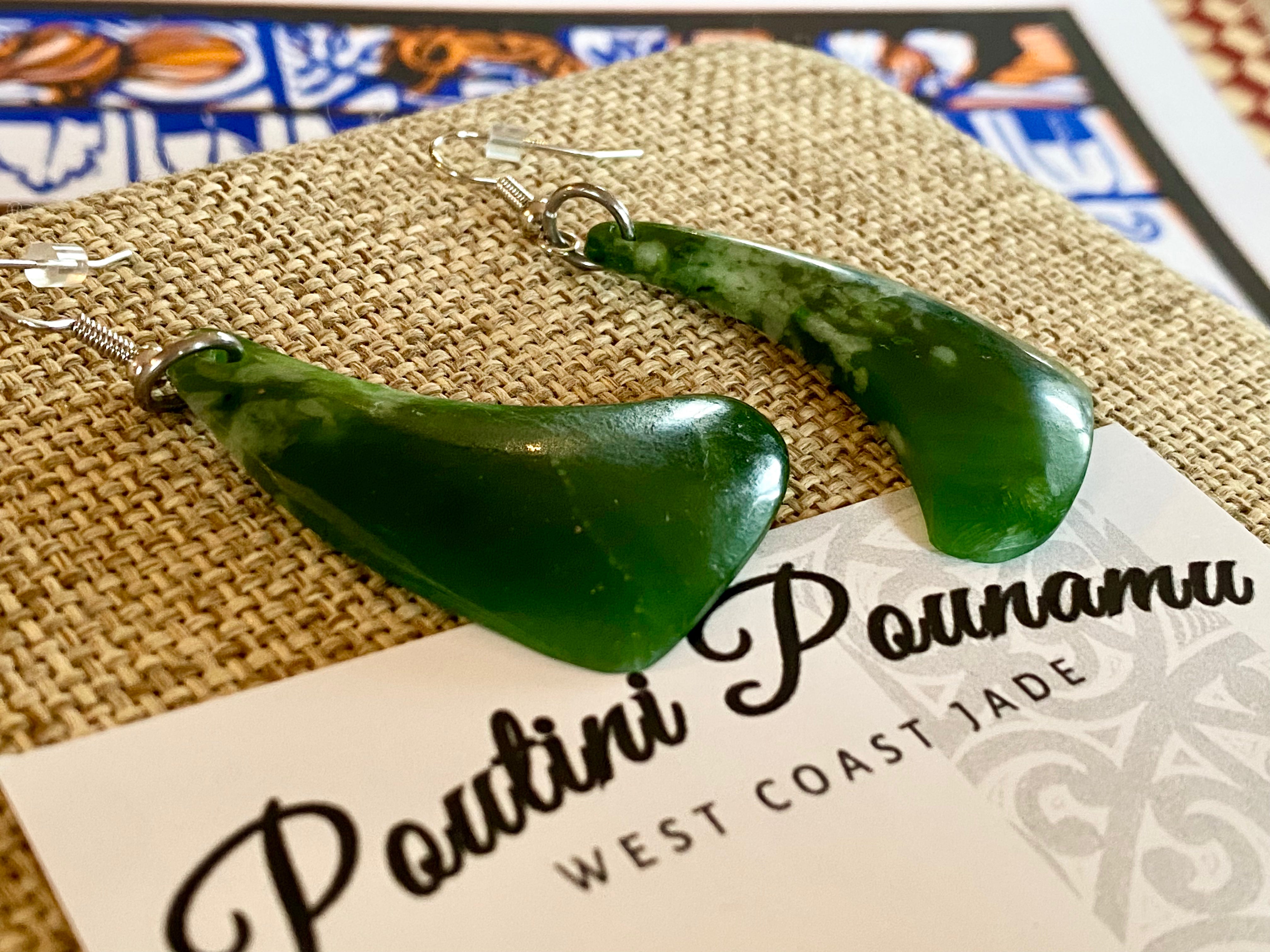 Poutini Pounamu Tapatoru Earrings – HAPA