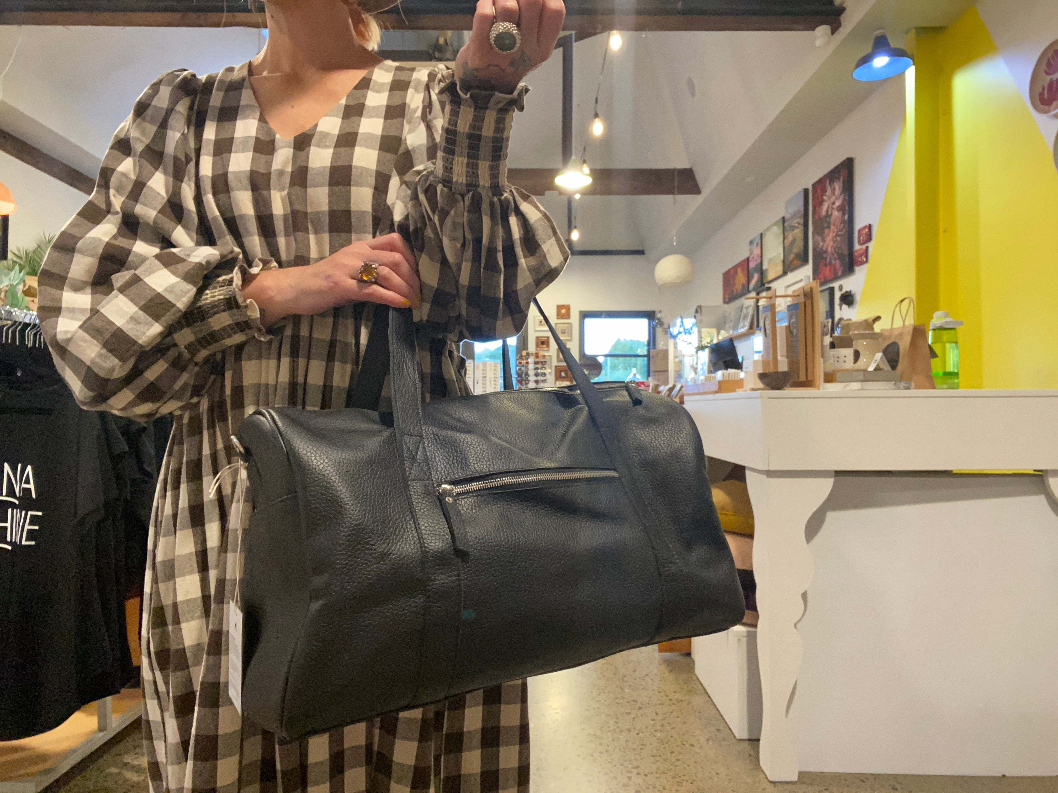 Leather Overnight Duffle Bag – HAPA