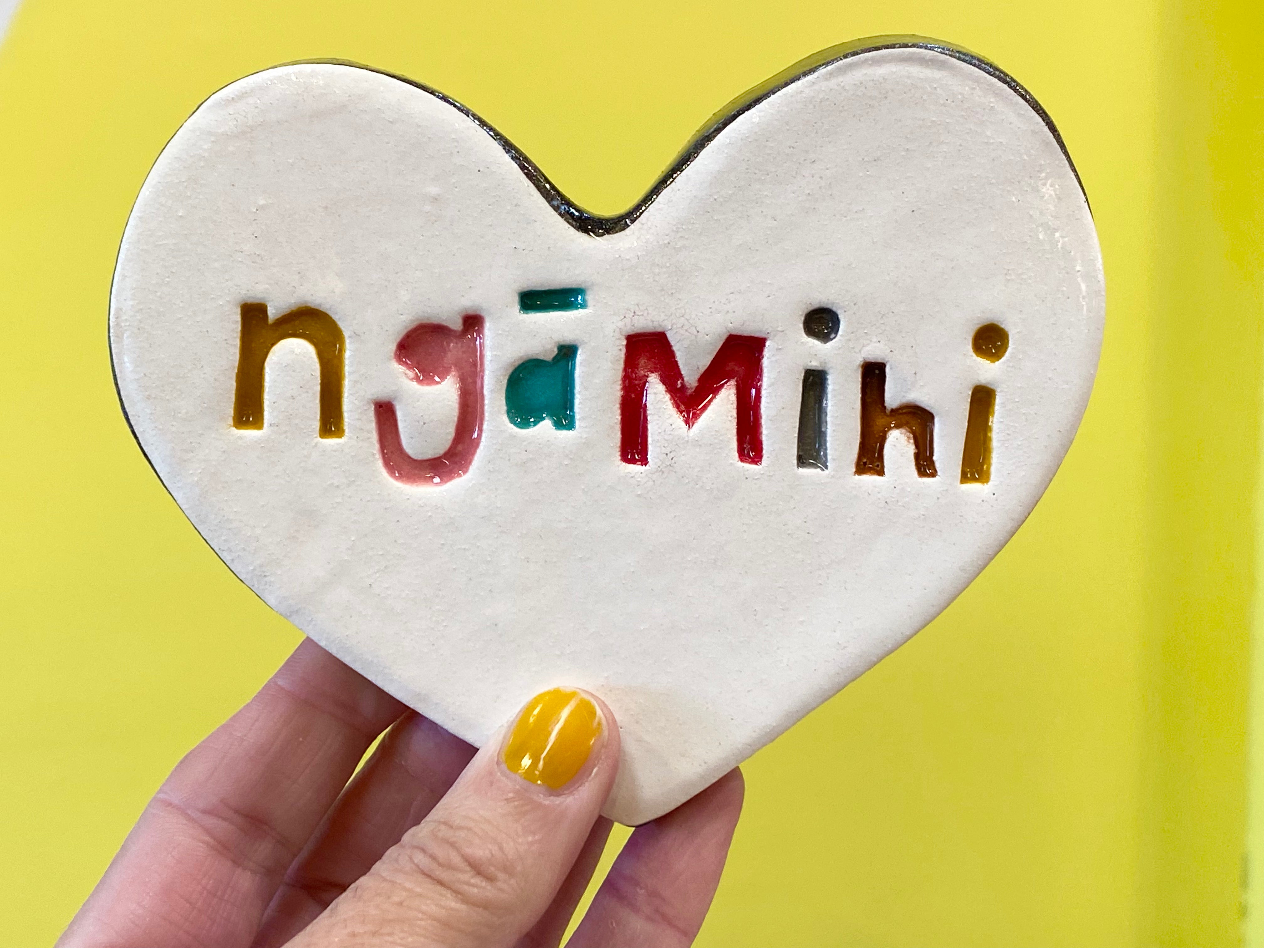 Ngā Mihi Heart wall tile – HAPA